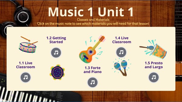 Music 1 Materials