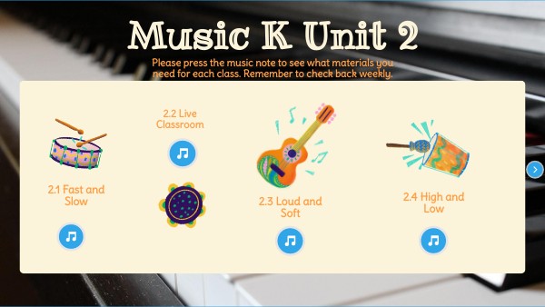 Music K Materials Unit 2
