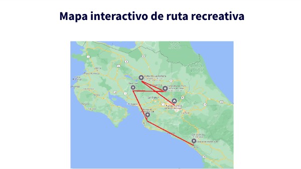 Mapa interactivo de ruta recreativa