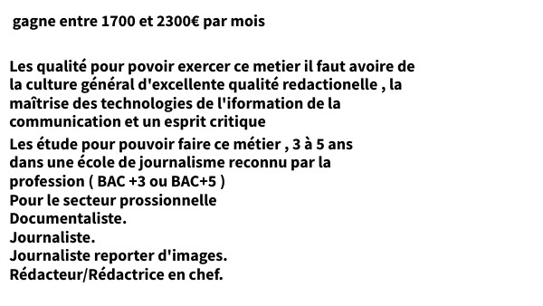 Fiche métier | Genially