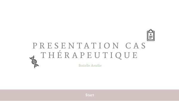 ORAL cas thérapeutique | Genially