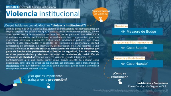COND2 - Violencia Institucional | Genially