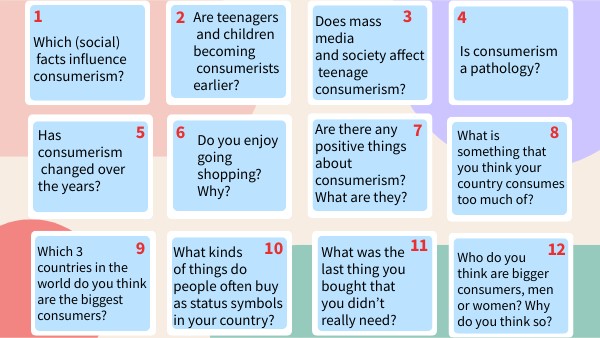 Speaking - Consumerism Bach | Genially