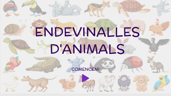 ENDEVINALLES D'ANIMALS