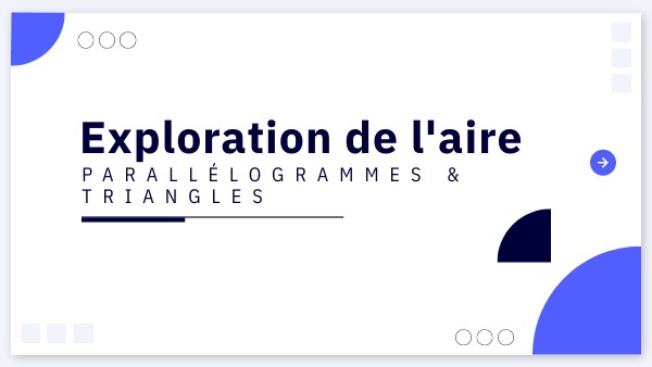 Aire du parallélogramme et du triangle | Genially