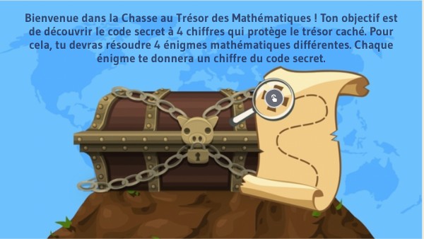 Chasse au trésor des mathématiques