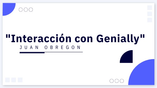 INTERACCION CON GENIALLY