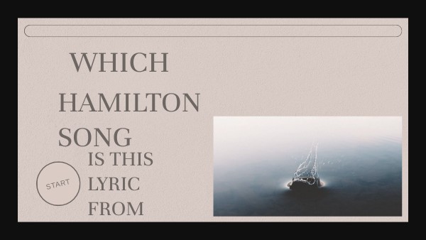 Hamilton Quiz | Genially