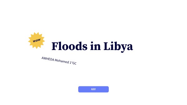 Floods in libya