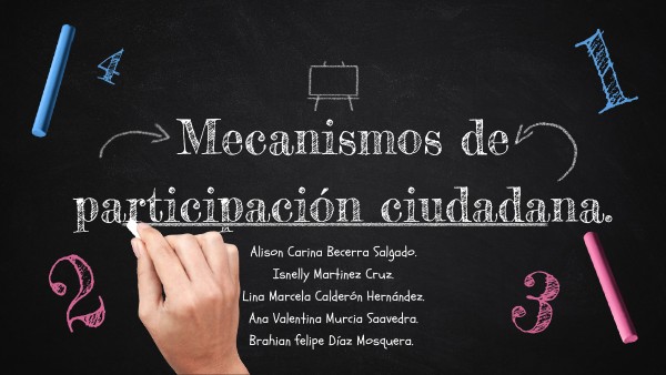 Mecanismos de participación.