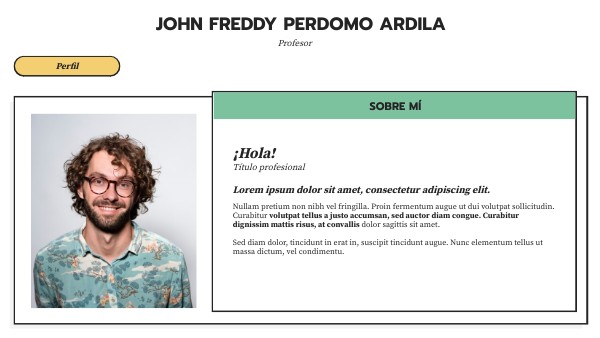 CV John freddy perdomo ardila