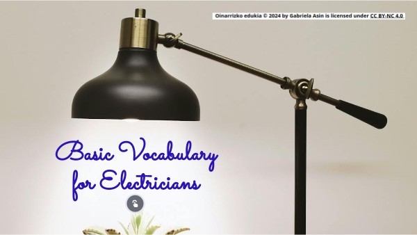 vocabulary_electricians | Genially
