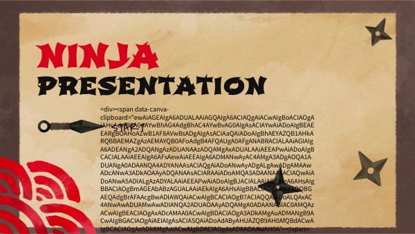 NINJA PRESENTATION