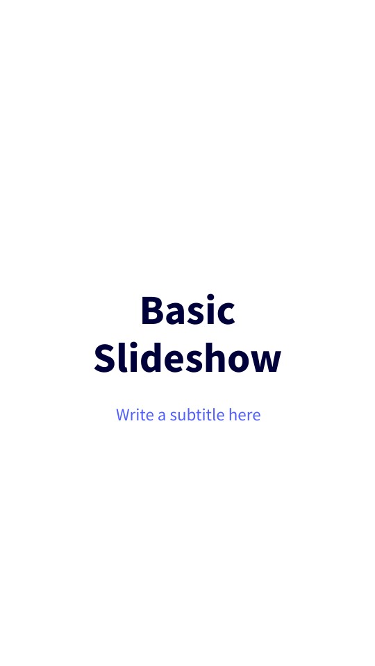 BASIC SLIDESHOW MOBILE