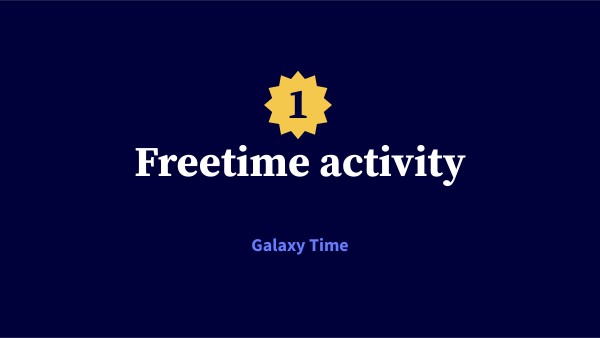 Freetime activity | Genially