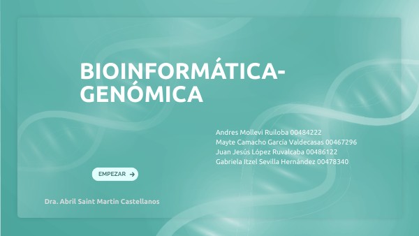 Bioinformática-Genómica