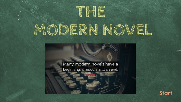 THE MODERN NOVEL | Genially