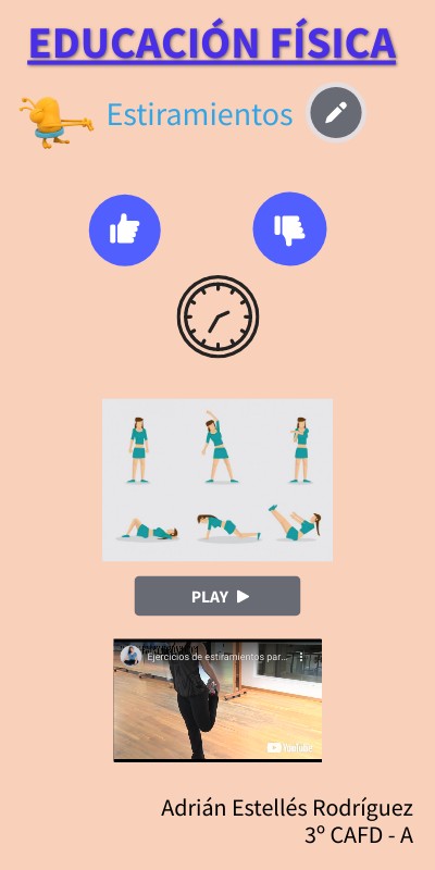 Práctica de aula tema 2 - Estiramientos | Genially