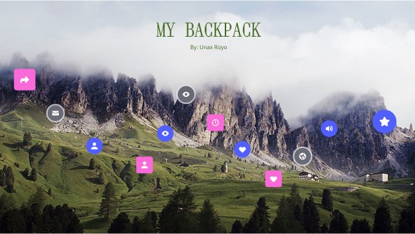 MY BACKPACK | Genially