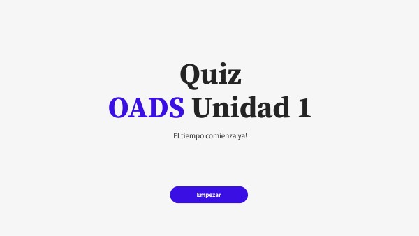 Actividad concurso UT 1 OADS | Genially