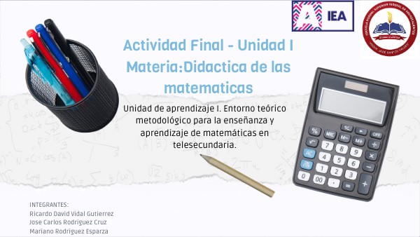PRESENTACIÓN MATEMÁTICAS