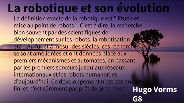 La robotique et son évolution | Genially