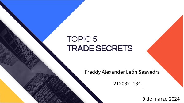 Trade Secrets | Genially