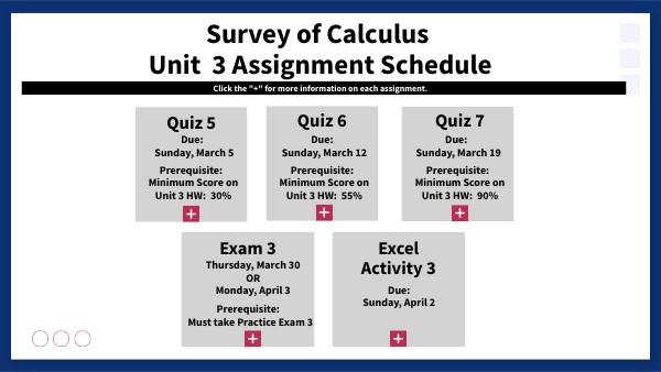 Unit 3 Schedule - Group B