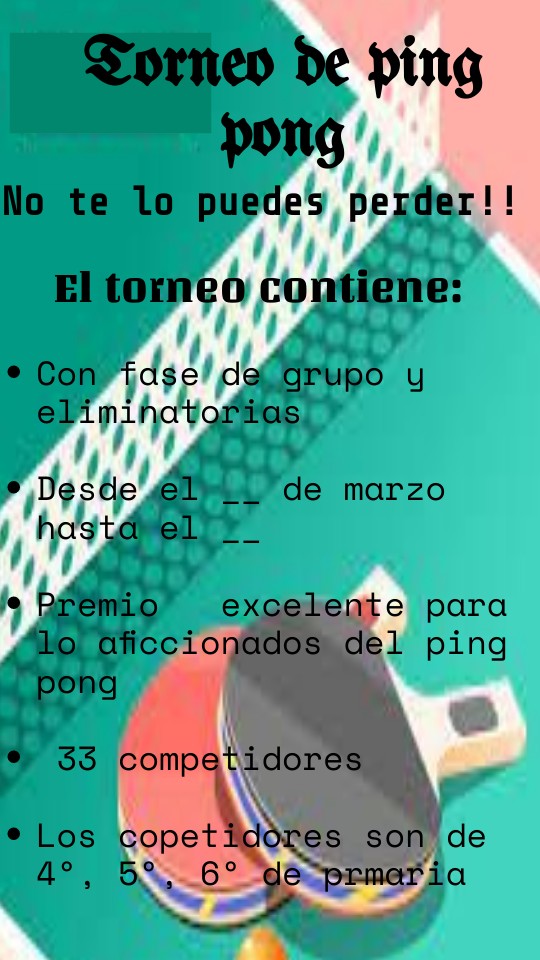 Ping Pnong Addvertisment | Genially