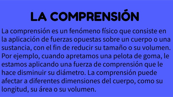 La comprensión | Genially