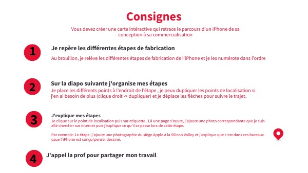 trajet d'un iPhone | Genially