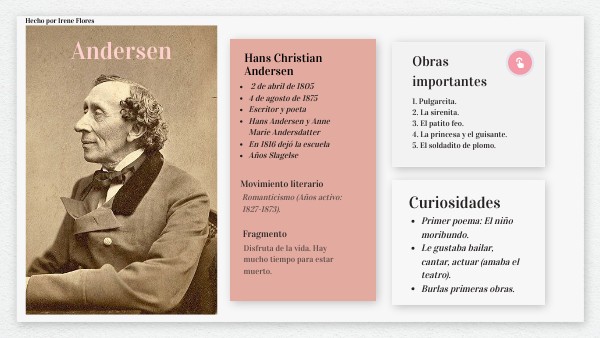 Biografía Andersen | Genially