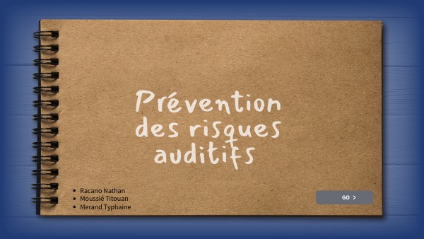 Prévention risques auditifs | Genially