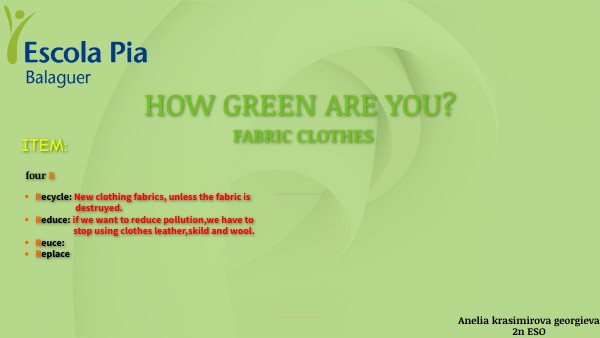 how green are you