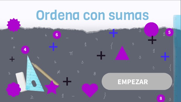 Ordena con sumas | Genially