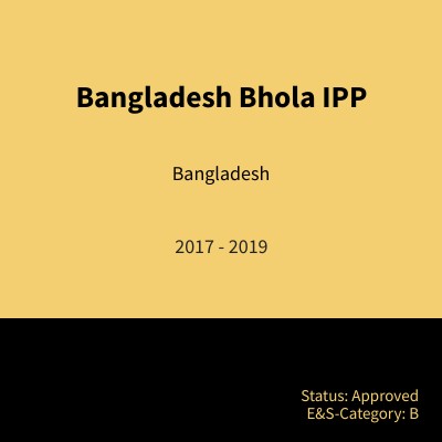 Bangladesh Bhola IPP