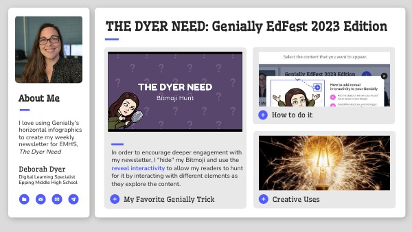 THE DYER NEED: Genially EdFest 2023 Edition