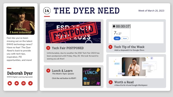 The Dyer Need - Volume 1, Issue 14