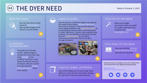 The Dyer Need - Volume 1, Issue 4 | Genially