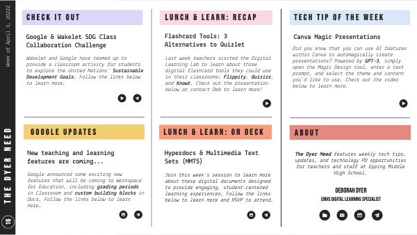 The Dyer Need - Volume 1, Issue 16