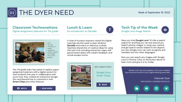 The Dyer Need - Volume 1, Issue 2 | Genially