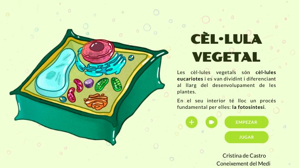 CÈL·LULA EUCARIOTA-CÈL·LULA VEGETAL | Genially