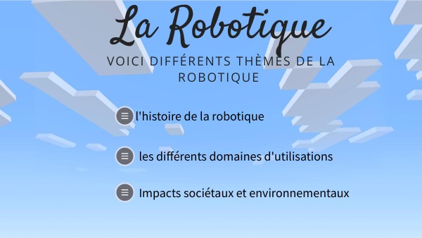 timeline des robots | Genially