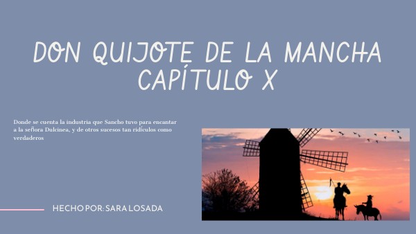 El Quijote capítulo 10