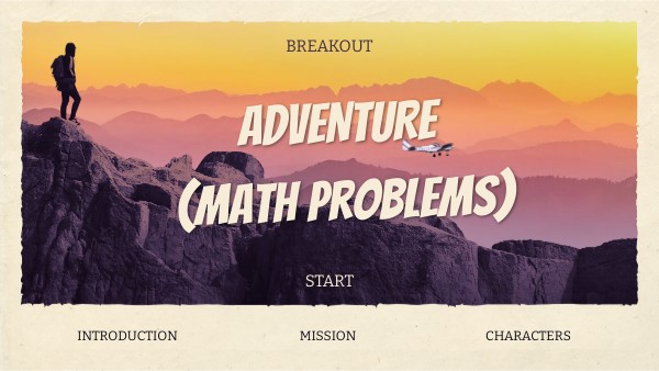 BREAKOUT ADVENTURE - math problems 2º ano, 2ºP | Genially