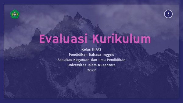 EVALUASI KURIKULUM A2/3 PBI | Genially