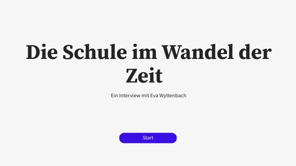 Die Schule im Wandel der Zeit | Genially