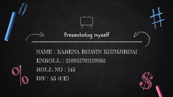 CHALK & BLACKBOARD PRESENTATION