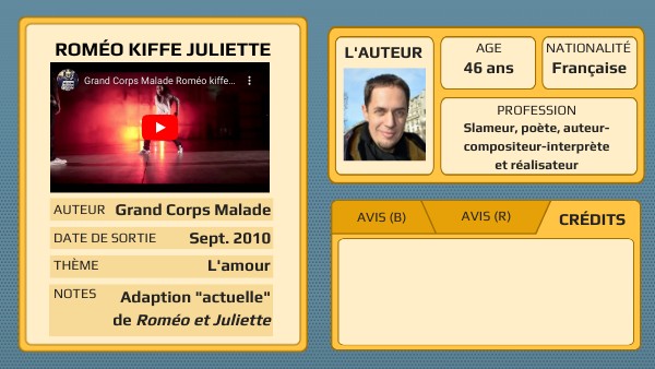 Roméo kiffe Juliette | Genially