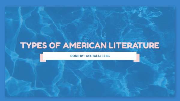 American literature | Genially